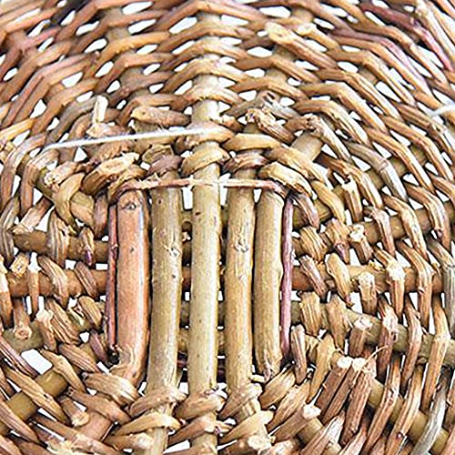 UXZDX Hand-Woven Hanging Basket Storage Basket Flower Pot Wall Hanging Basket Potted Flower Pot Basket Rattan Basket