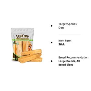 EcoKind Monster Himalayan Yak Cheese Dog Chew | XL Dog Chews, Rawhide Free, Extra Long Lasting Dog Chew Stick for Aggressive Chewers, Indoors & Outdoor Use, Healthy Dog Treats, Made in The Himalayas