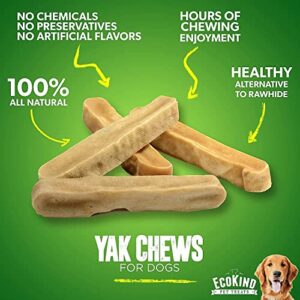 EcoKind Monster Himalayan Yak Cheese Dog Chew | XL Dog Chews, Rawhide Free, Extra Long Lasting Dog Chew Stick for Aggressive Chewers, Indoors & Outdoor Use, Healthy Dog Treats, Made in The Himalayas