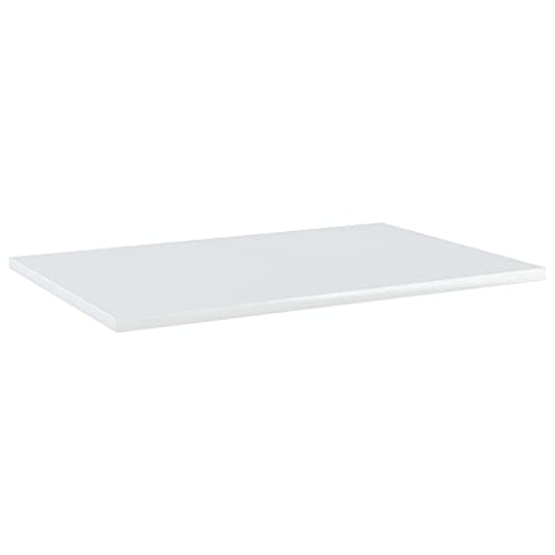 KTHLBRH (Quick Delivery) can be Combined with Other Products, Bookshelf cabinets, Bathroom cabinets, Floating Shelves, etc. Bookshelf Boards 4 pcs High Gloss White 23.6"x15.7"x0.6" Chipboard