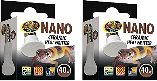 Nano Ceramic Heat Emitter 40w (2 Pack) - Includes DBDPet Pro-Tip Guide