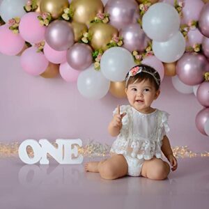 RTMISA One Letter Sign Top for First Birthday Free Standing Word Sign for Anniversary Party Baby Shower Table Top Décor