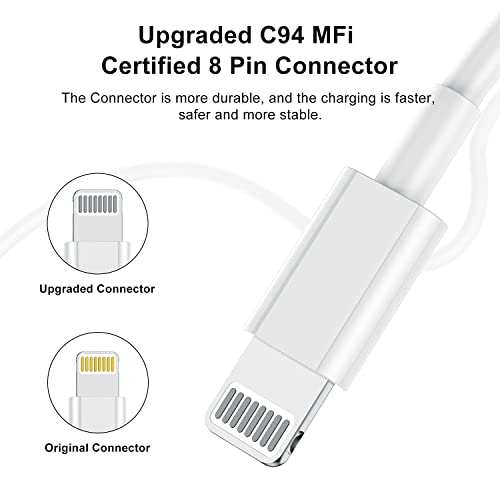 3Pack 10ft iPhone Charger Long, [Apple MFi Certified] Apple Charger Cord,10 Feet Original Lightning to USB Cable,10 Foot iPhone Charging Cable for iPhone 13 Pro/12 Mini/11/XS/MAX/XR/8/7/6/5/SE iPad