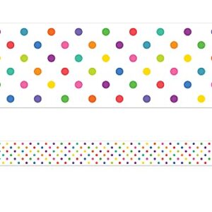 Teacher Created Resources Colorful Dots Straight Border Trim (TCR8325)