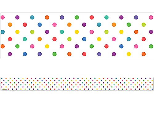 Teacher Created Resources Colorful Dots Straight Border Trim (TCR8325)