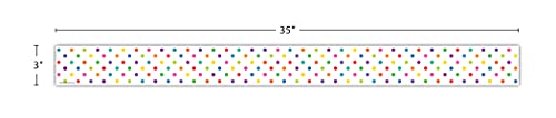 Teacher Created Resources Colorful Dots Straight Border Trim (TCR8325)