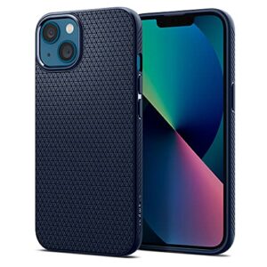 spigen liquid air armor designed for iphone 13 case (2021) - navy blue