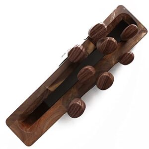 Uniharpa Wooden Magnetic Knife Holder, Universal Knife Holder & Organizer Stand. Space Saver Knives Holder.