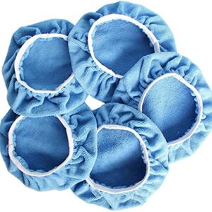 Car Polisher Pad 5 to 6 Inches Buffer Bonnets Waxers Bonnet Set Polishing Pads Bonnet Car Buffer Bonnet Car Wax Cover Kit 5PCS