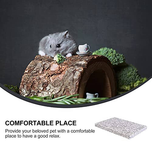 POPETPOP Hamster Cooling Pad Marble Stone Rabbit Cooling Pad Small Pet Cooling Mat Board Bed Summer Chilly Plate for Chinchillas Guinea Pigs Kitten Puppy Random Pattern