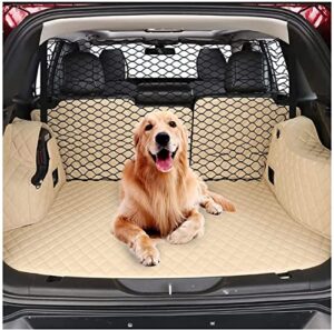 q-ddoit dog car barrier 47" wide ideal for trucks/suvs/full sized sedans pet restraint car backseat divider vehicle gate cargo area travel trunk mesh net screen barricade