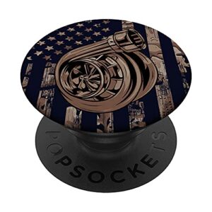 camo american flag turbo - for car tuning lover popsockets swappable popgrip