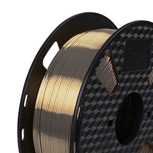 Silk Mocha Brown PLA Filament 1.75 mm 3D Printing Filament 1KG 2.2LBS Spool Shine Silky Shiny Metallic Metal PLA 3D Printer Material CC3D Silk PLA