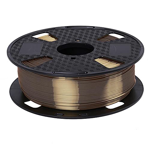 Silk Mocha Brown PLA Filament 1.75 mm 3D Printing Filament 1KG 2.2LBS Spool Shine Silky Shiny Metallic Metal PLA 3D Printer Material CC3D Silk PLA