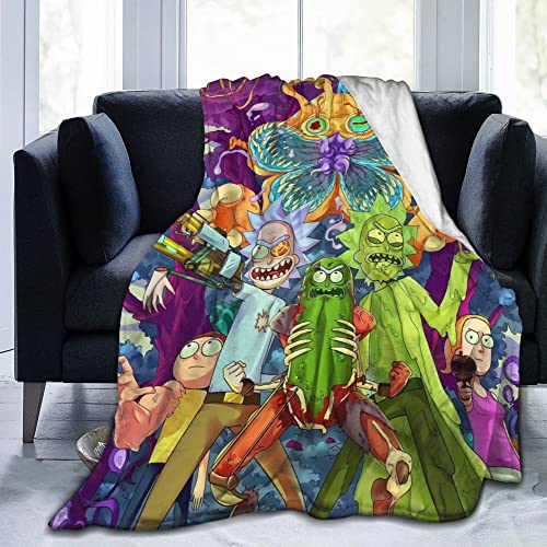 Cartoon Ultra-Soft Flannel Blanket Throw Lightweight Microfiber Plush Bed Couch Living Room/Bedroom Travel Blanket All Season60 x50