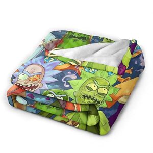 Cartoon Ultra-Soft Flannel Blanket Throw Lightweight Microfiber Plush Bed Couch Living Room/Bedroom Travel Blanket All Season60 x50