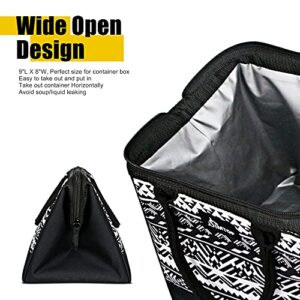 Lunch Bag for Women wide open Men Insulated Lunch Box for Adult Reusable Lunch Tote Bag for Work, Picnic, School or Travel