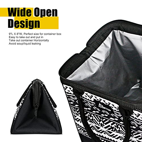 Lunch Bag for Women wide open Men Insulated Lunch Box for Adult Reusable Lunch Tote Bag for Work, Picnic, School or Travel