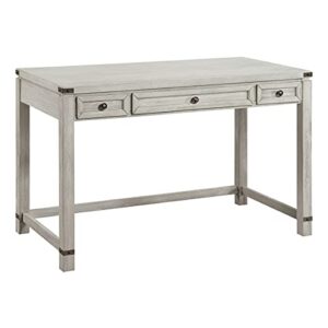 osp home furnishings baton rouge traditional home office writing desk, champagne oak finish