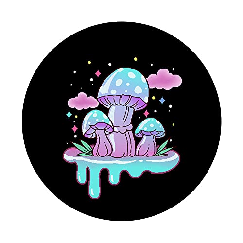 Pastel Goth Kawaii Mushrooms PopSockets PopGrip: Swappable Grip for Phones & Tablets