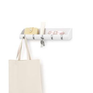 umbra cubby entryway organizer, white