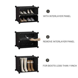 KOUSI Portable Shoe Rack Organizer 120 Pair Tower Shelf Storage Cabinet Stand Expandable for Heels, Boots, Slippers， 12 Tier