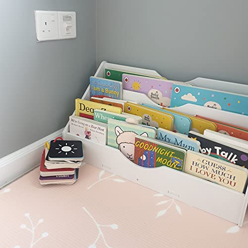 Kid's Bookcase Display Stand Kids Book Rack Storage Bookshelf/Book Shelf Case Organizer Wooden White