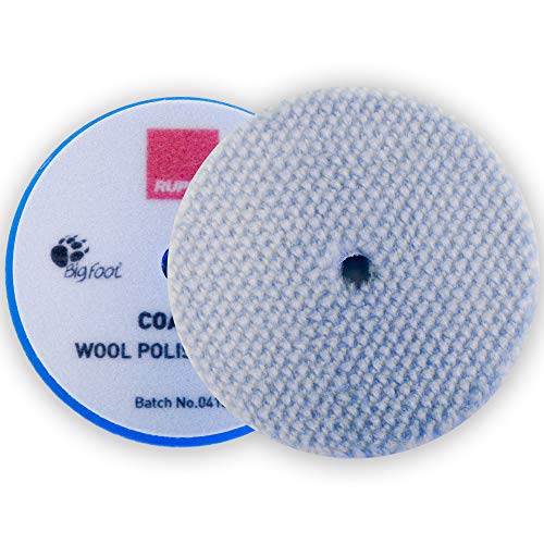 Detail King Rupes Coarse Blue Wool Pad 170mm/ 6.75in - Single - Polishing Pads - Excellent Cutting Power & Finishing Capabilities