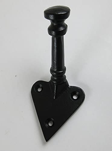 Cast Iron Heart Themed Stick Wall Hook