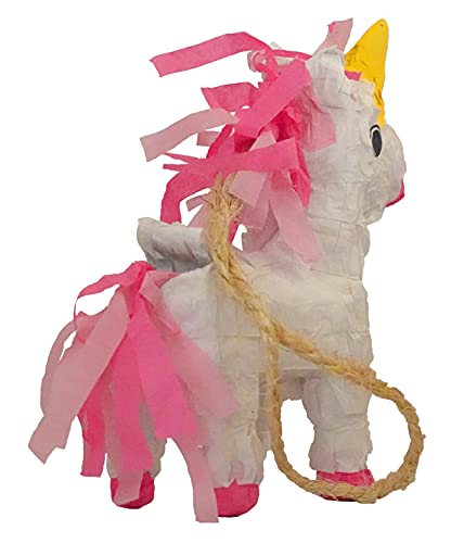 Fetch-It Pets 8" Unicorn Shaped Piñata Bird Toy Suitable for Small Medium and Large Parrots Budgies Parakeets Cockatiels Lovebirds and Cockatoos