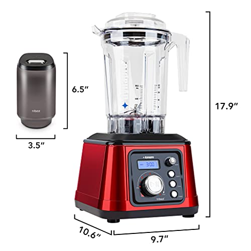 Tribest Dynapro High Speed 2.5HP Blender with Vaccum, Commercially Certified,Red,One Size