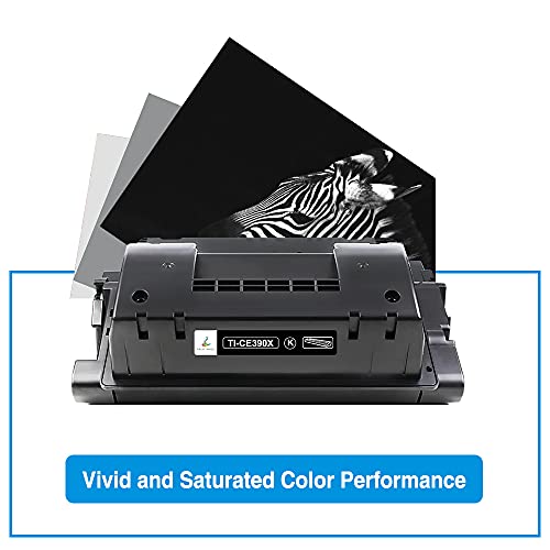 TRUE IMAGE Compatible Toner Cartridge Replacement for HP 90X 90A CE390A CE390X for HP Enterprise 600 M601 M602 M603 M4555 M602dn M602n M602x M603dn M603n M4555f M4555h Printer (Black, 2-Pack)