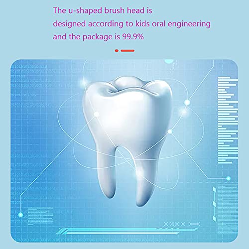 HGR 2Pcs Kids U- Shaped Toothbrush, Manual Toothbrush Oral  Cleaning Tools for Children Training Teeth Cleaning Whole Mouth Toothbrush for Kids (Aged 2~6)