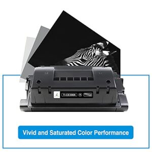 TRUE IMAGE Compatible CE390X Toner Cartridge Replacement for HP 90X CE390X 90A CE390A for HP Enterprise 600 M601 M602 M603 M4555 M602dn M602n M603dn M603n M4555f M4555h Printer (Black, 1-Pack)