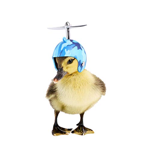 POPETPOP Chicken Helmet- Bird Toy Head Protection Helmet Bird Hat Headwear Suitable for Parrot Small Hens, Ducks and Other Poultry Funny Pet Safety Helmet Costumes Accessories