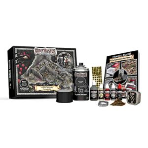 the army painter terrain paint set with 5 terrain paint, 1 spray, basing materials gamemaster (ruins & cliffs terrain paint beginner set)