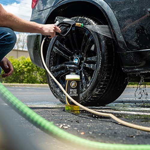 ExoForma Wheel & Tire Cleaner - Removes Built-Up Brake Dust, Dirt & Grime - Improves Dressing Performance - 2-in-1 Formula - Chosen by Pros - Spray Foaming Application - Safe on Most Wheels