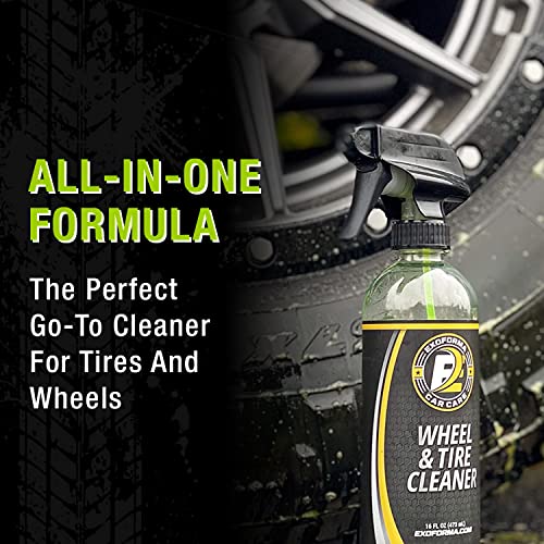 ExoForma Wheel & Tire Cleaner - Removes Built-Up Brake Dust, Dirt & Grime - Improves Dressing Performance - 2-in-1 Formula - Chosen by Pros - Spray Foaming Application - Safe on Most Wheels