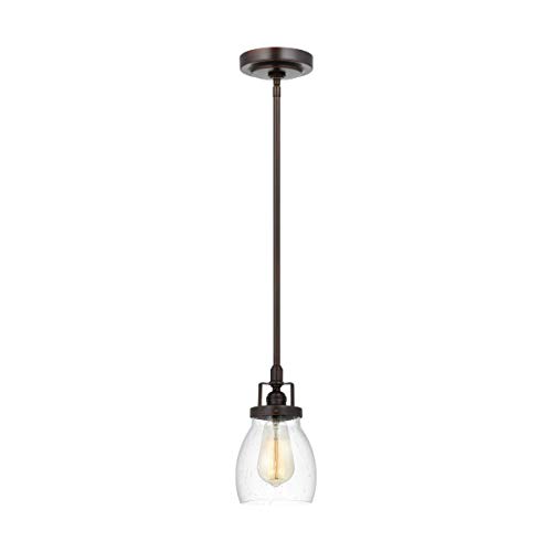 Generation Lighting 6114501-710 Belton One - Light Mini-Pendant Hanging Modern Fixture, Bronze