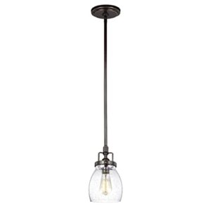 Generation Lighting 6114501-710 Belton One - Light Mini-Pendant Hanging Modern Fixture, Bronze