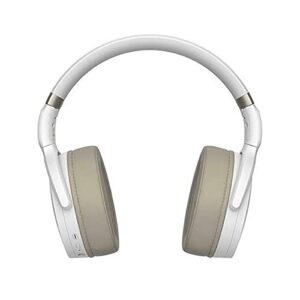 Sennheiser HD 450BT Bluetooth 5.0 Wireless Headphone with Active Noise Cancellation - 30-Hour Battery Life, USB-C Fast Charging, Virtual Assistant Button, Foldable - White (Renewed)