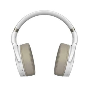 Sennheiser HD 450BT Bluetooth 5.0 Wireless Headphone with Active Noise Cancellation - 30-Hour Battery Life, USB-C Fast Charging, Virtual Assistant Button, Foldable - White (Renewed)