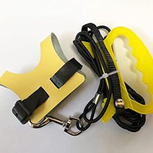 Bird Harness-Parrot Flight Belt Vest Adjustable Bird Leash Parrot Pet is an Outdoor Flight Training Rope for Small and Medium-Sized Birds (M, Yellow)