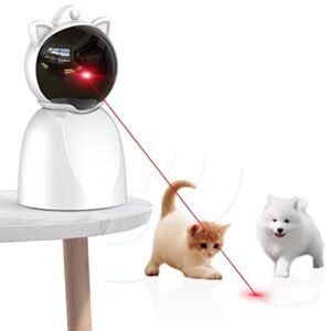 Valonii Rechargeable Motion Activated Cat Laser Toy Automatic,Interactive Cat Toys for Indoor Cats/Kittenes/Dogs,Fast and Slow Mode,1200 mAh Batterry,Circling Ranges