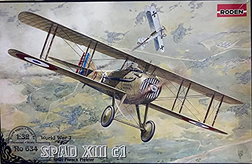 Roden 634 - 1/32 - Spad XIIIc1 (Early) Scale Plastic Model kit Aircraft