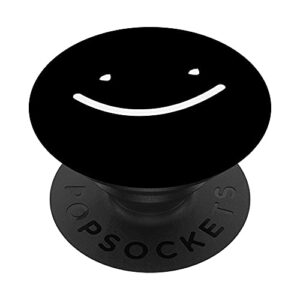 funny cute black smile men women girls kids boys merch popsockets swappable popgrip