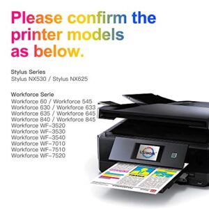 Uniwork Remanufactured Ink Cartridge Replacement for Epson 127 127XL T127 use for Workforce 545 845 645 WF-3540 WF-3520 WF-7010 WF-7510 WF-7520 NX530 NX625 Printer Tray (2 Cyan 2 Magenta 2 Yellow)