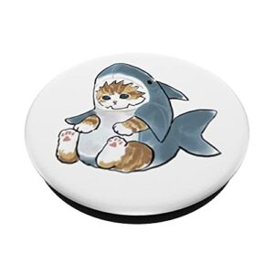 My cat is a shark PopSockets PopGrip: Swappable Grip for Phones & Tablets