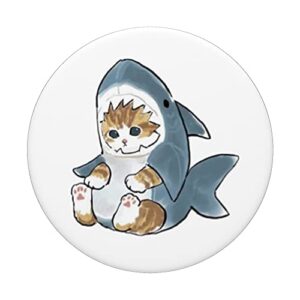 My cat is a shark PopSockets PopGrip: Swappable Grip for Phones & Tablets