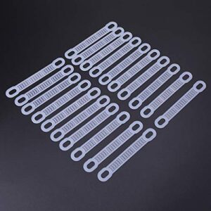 HELYZQ 20pcs Large Silicone Clothes Hanger Non Slip Shoulder Strap Grip Strip Pad